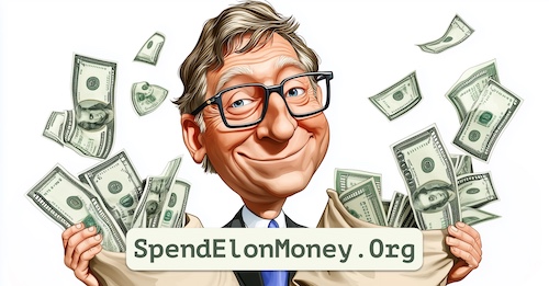 Spend Bill Gates Money: Simulator Game